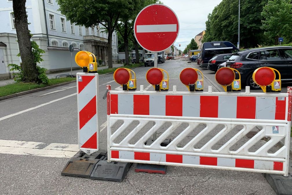 Baustellen mit Verkehrseinschränkungen – Landeshauptstadt München