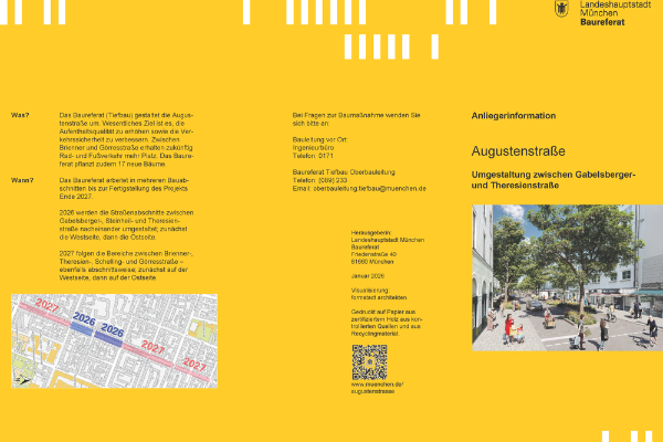 Baustellen mit Verkehrseinschränkungen – Landeshauptstadt München