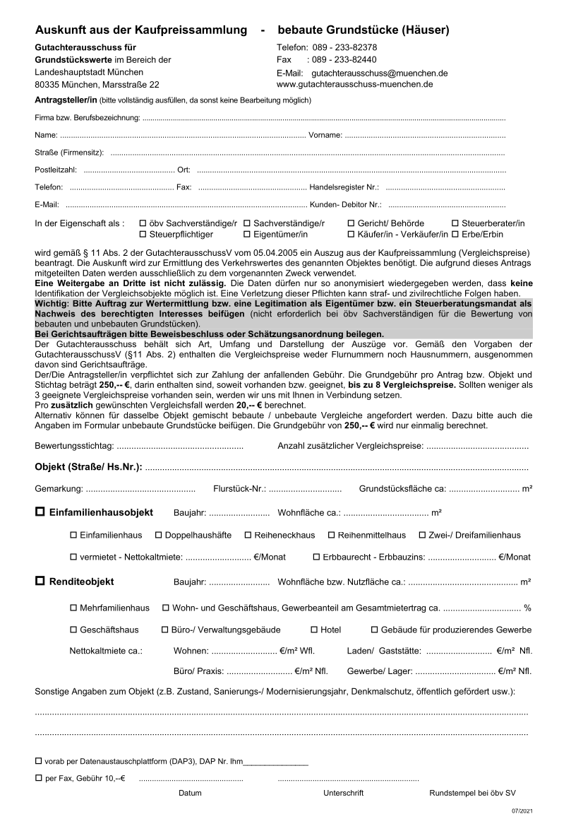 Vergleichspreise jetzt online beantragen – Landeshauptstadt München